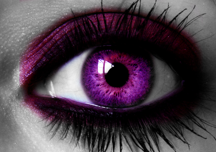 Being a Unique Fashion Icon with Purple Contact Lenses - Chart Attack