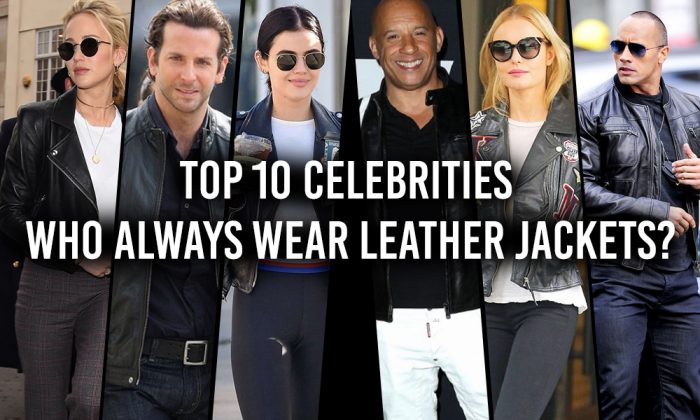 Celebrities That Always Wear Leather Jackets - Chart Attack